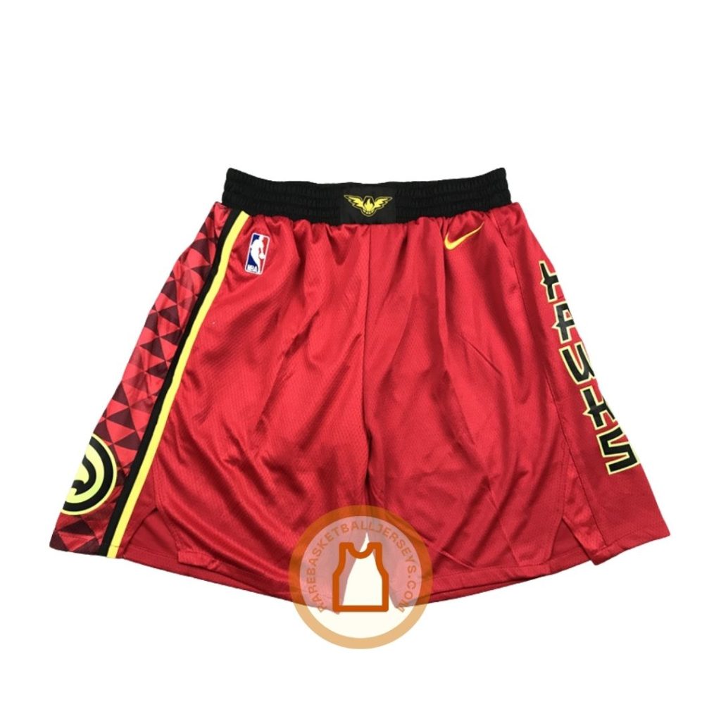 Atlanta Hawks Red City Edition Shorts – Rare Basketball Jerseys